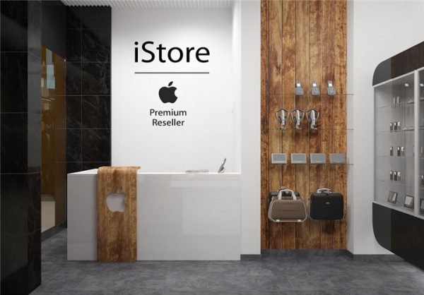 #048 Wood and Glass Cell Phone Shop Interior Design - Custom Mobile ...